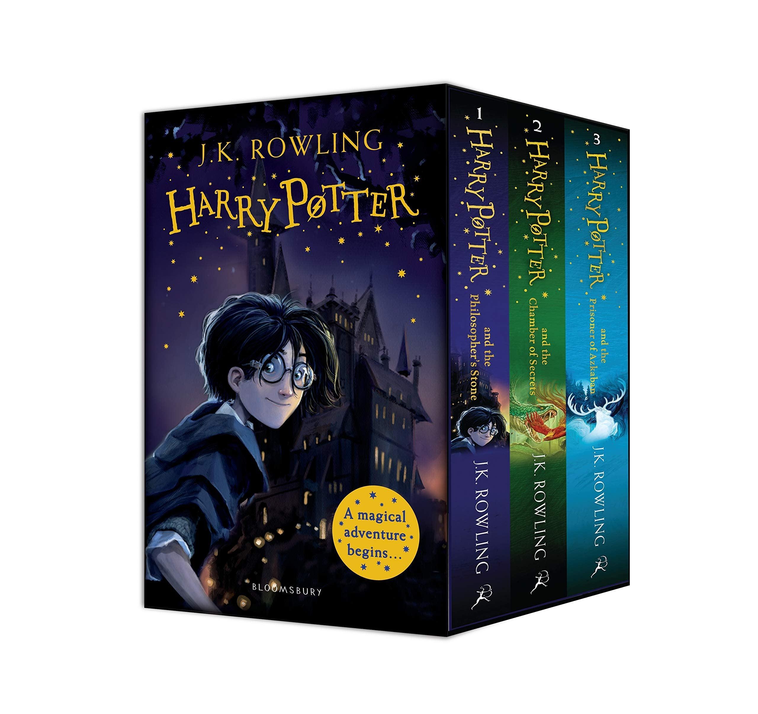Harry Potter 1-3 Box Set: A Magical Adventure Begins by J.K. Rowling ...